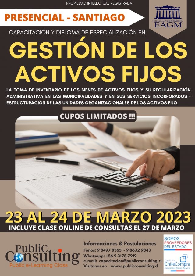 GESTIÓN DE LOS ACTIVOS FIJOS – Public e-Learning Class